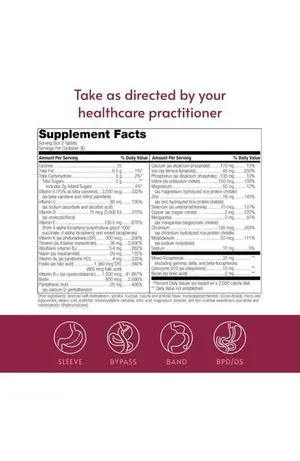 BARIATRIC ADVANTAGE Chewable Advanced Multi High Potency Daily Multivitamin With Iron 60 Count
