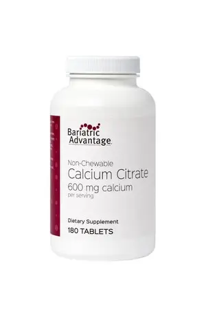 BARIATRIC ADVANTAGE Non Chewable Calcium Citrate 600 Mg With Vitamin D3 Mineral Supplement Tablets 180 Tablets - None