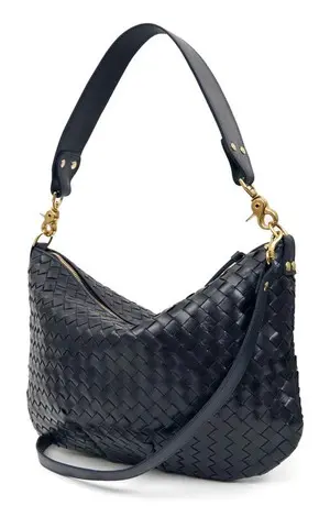 Clare V. Moyen Woven Leather Messenger Bag