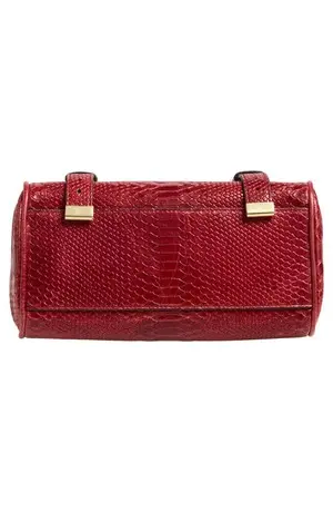 Mulberry Mini Alexa Snake Embossed Leather Satchel