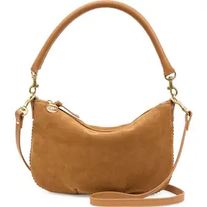 Clare V. Petit Moyen Suede Messenger Bag - Caramel