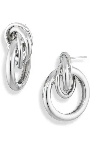 JUSTINE CLENQUET Cara Xl Earrings - Palladium