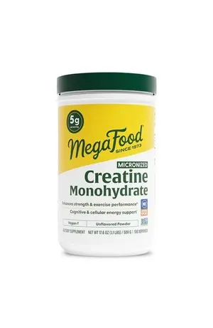 MEGAFOOD Creatine Monohydrate Powder, Micronized & Unflavored Post & Pre Workout Powder, Nsf Certified For Sport - None