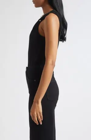 Veronica Beard Deylin Twist Shoulder Rib Tank
