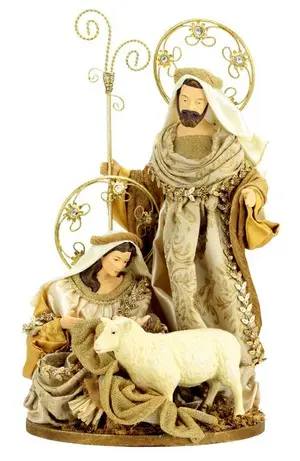MARK ROBERTS Radiant Holy Family Scene - Ivory