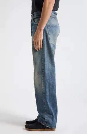 Visvim Social Sculpture 01 Distressed Wide Leg Jeans