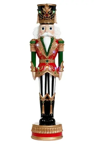 MARK ROBERTS Lighted And Musical Holiday Nutcracker - Red