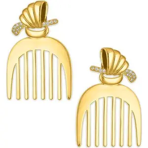 FLORE K. Comb Earrings - Gold