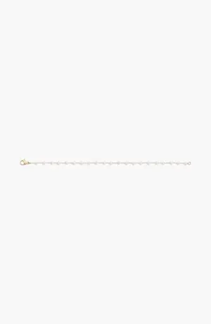 AURATE Pearl Vine Bracelet - Yellow