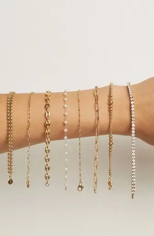 AURATE Unbreakable Paperclip Chain Bracelet