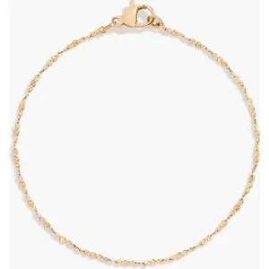 AURATE Unbreakable Barely There Chain Bracelet - Yellow