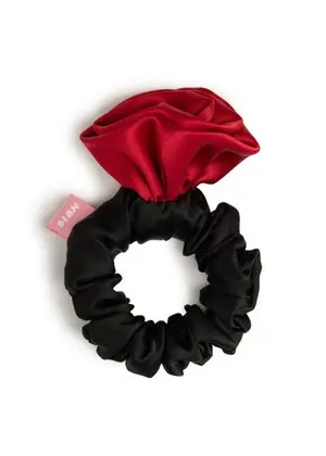 OLAH La Frida Rosa Silk Scrunchie - Red