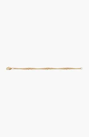 AURATE Graduated Ball Chain Bracelet