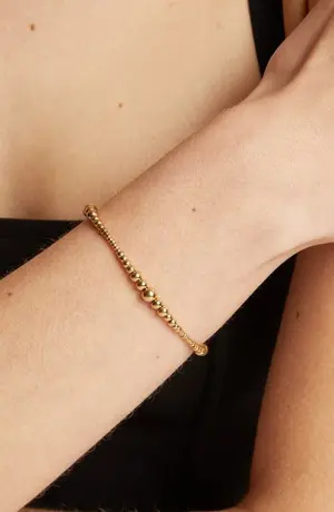 AURATE Graduated Ball Chain Bracelet
