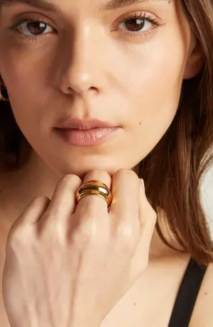 AURATE Tidal Ring - Yellow