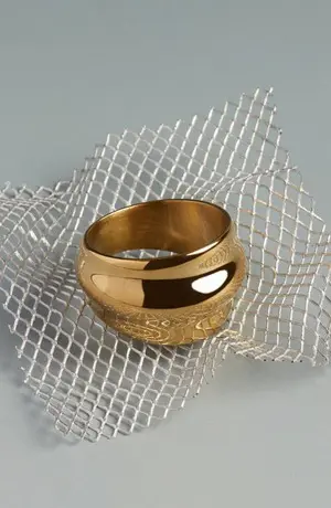 AURATE Tidal Ring - Yellow