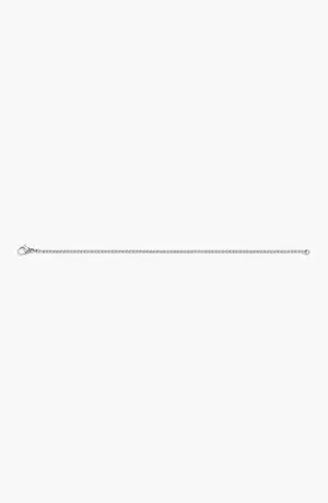 AURATE Wave Chain Bracelet - White