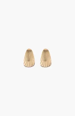 AURATE Shell Hinged Hoop Earrings