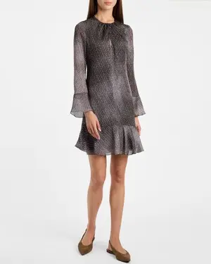 Santorelli Drake Long Sleeve Printed Shift Dress