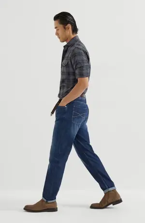 Brunello Cucinelli Lightweight Old Denim Iconic Fit Five-pocket Trousers