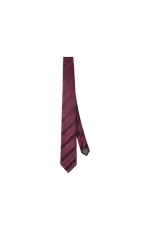 Brunello Cucinelli Texured Tone-on-tone Stripe Silk Tie