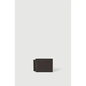 Brunello Cucinelli Smooth Calfskin Money Clip Wallet - Brown