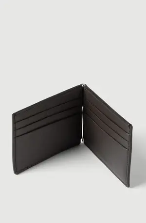Brunello Cucinelli Smooth Calfskin Money Clip Wallet