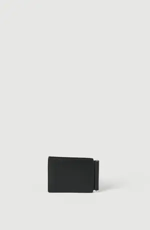 Brunello Cucinelli Grained Leather Money Clip Wallet