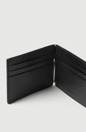 Brunello Cucinelli Grained Leather Money Clip Wallet