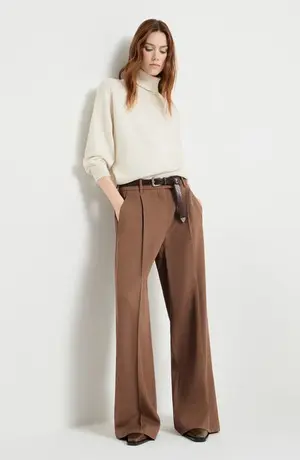 Brunello Cucinelli Virgin Wool Tricotine Trousers