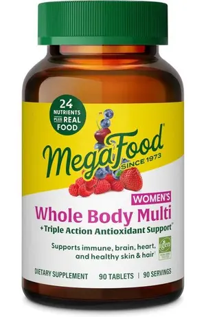 MEGAFOOD Whole Body Multivitamin For With Magnesium Glycinate, Biotin, Vegetarian - None
