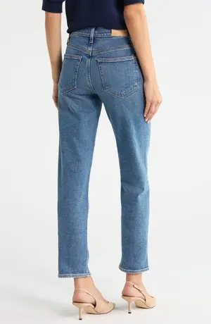 Paige Reece High Waist Ankle Slim Leg Jeans