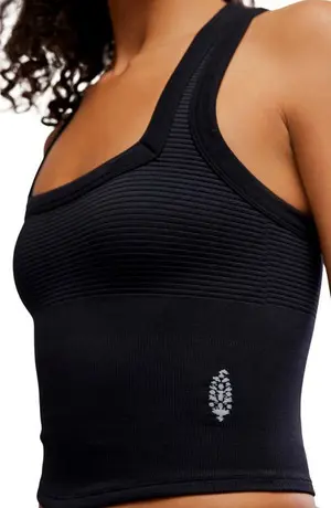 Free People New Heights Performance Cami - Black