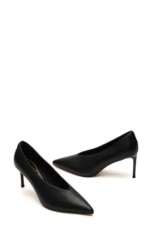 KENNETH COLE Perfecto Pointed Toe Faux Leather Pump