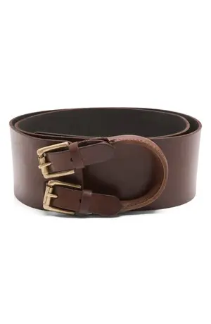 Free People Everhart Wide Leather Hip Belt