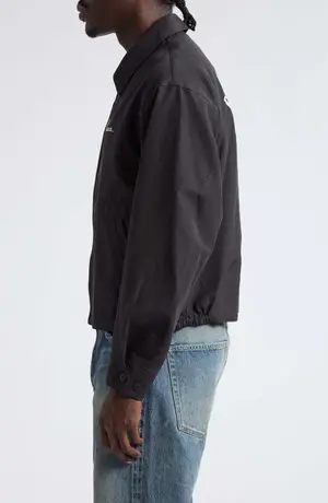Visvim Silk & Wool Zip Jacket With Embroidered Logo