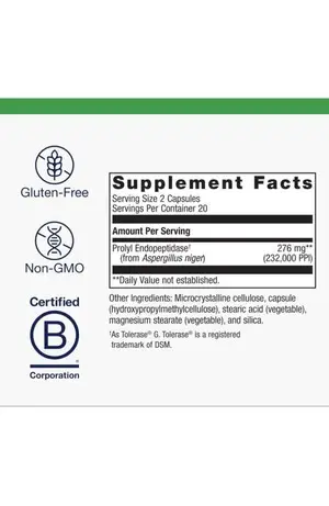 METAGENICS Spectrazyme Gluten Digest Enzyme Capsules 40 Capsules
