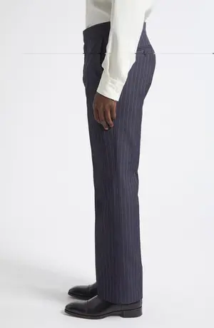 TOM FORD Chalk Stripe Silk Trousers