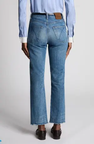 TOM FORD Stonewash Raw Hem Straight Leg Jeans