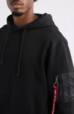Alpha Industries Utility Pocket Hoodie - Black