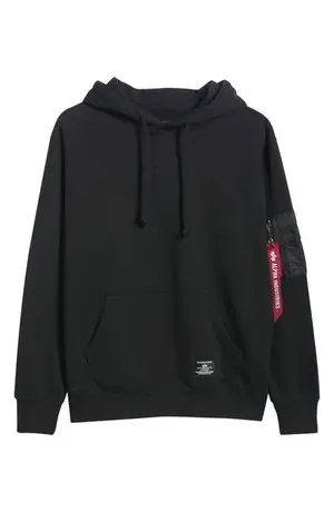 Alpha Industries Utility Pocket Hoodie - Black