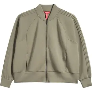 Spanx Pintuck Full Zip Track Jacket - Herb