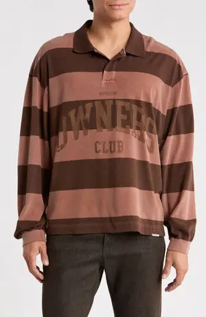 REPRESENT Owners Club Stripe Rugby Top