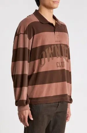 REPRESENT Owners Club Stripe Rugby Top