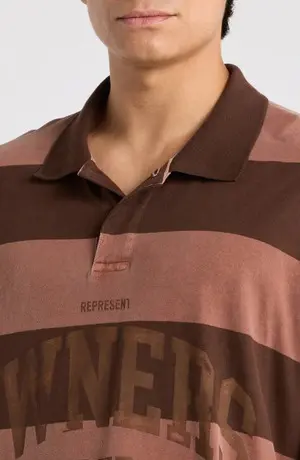 REPRESENT Owners Club Stripe Rugby Top
