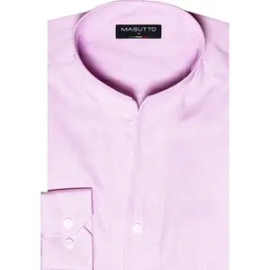 MASUTTO Charlote Tulip Stand Up Collar Long Sleeve Shirt - Lavander