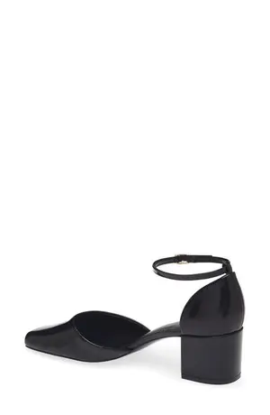 Mango Elit Faux Leather Ankle Strap Pump