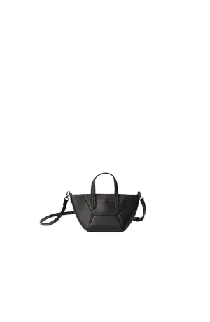 Brunello Cucinelli Mini Bag In Calfskin With Monili - Black