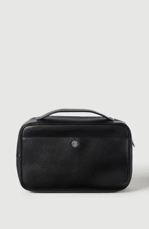 Brunello Cucinelli Grained Leather Travel Beauty Case