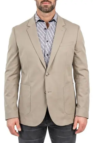 MACEOO Descartes Unconstructed Sport Coat - Beige